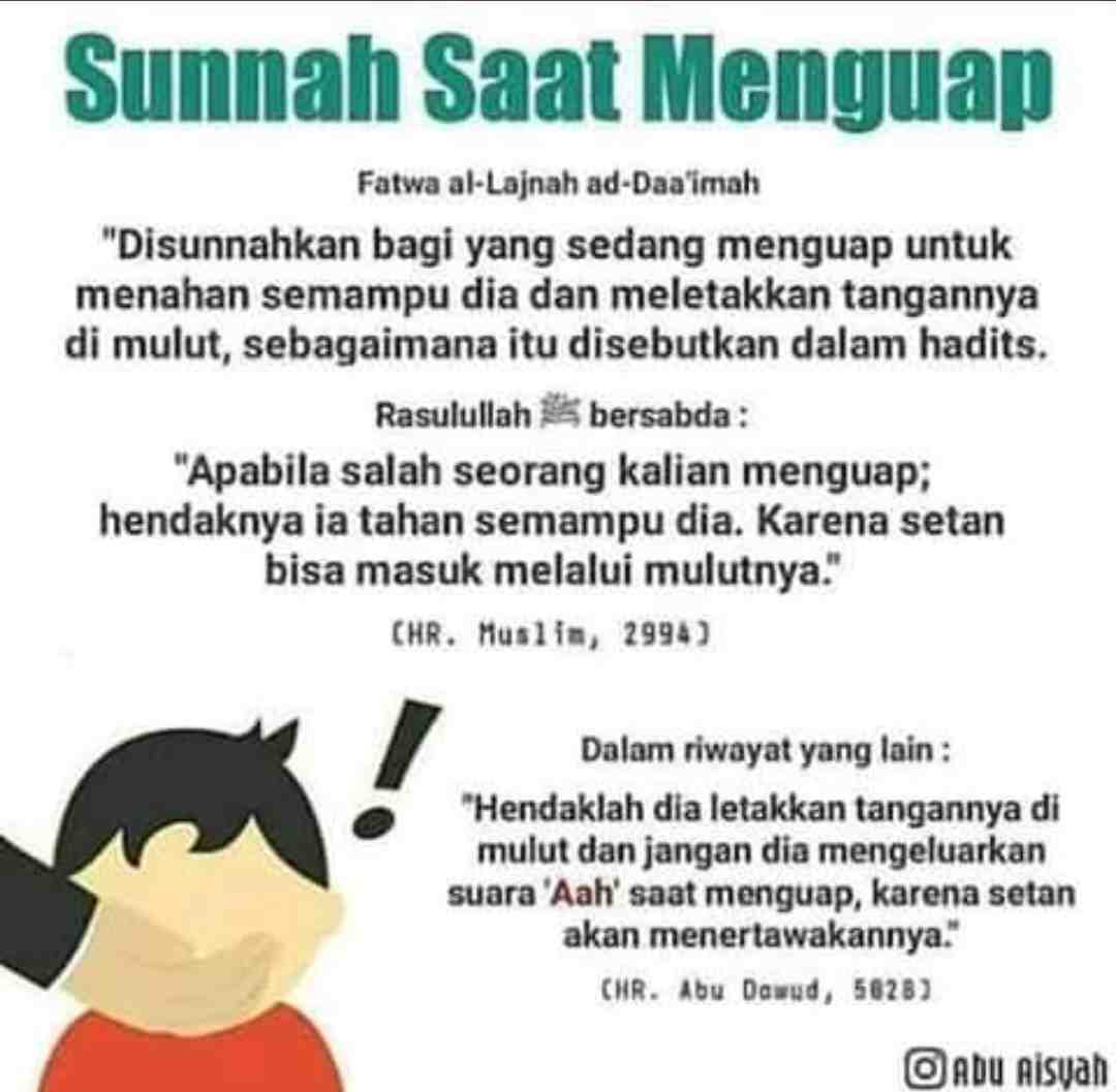 LIMA ADAB DALAM ISLAM TENTANG MENGUAP | AtmaGo