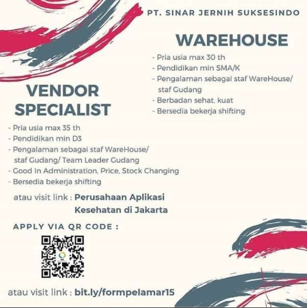 Lowongan Kerja Vendor Specialist dan Staff Warehouse | AtmaGo