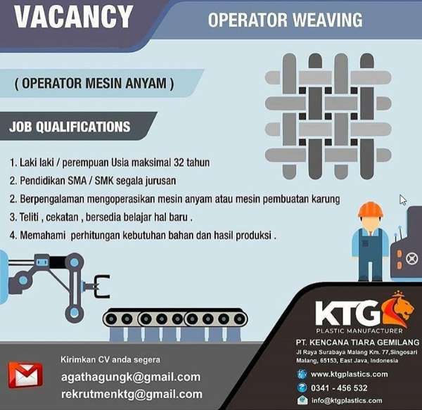 Operator Mesin - Perumperindo.co.id